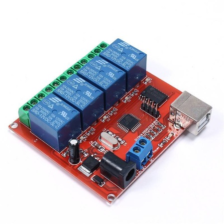 Modul 4 relee 12V cu port USB pentru conexiune PC - eMAG.ro