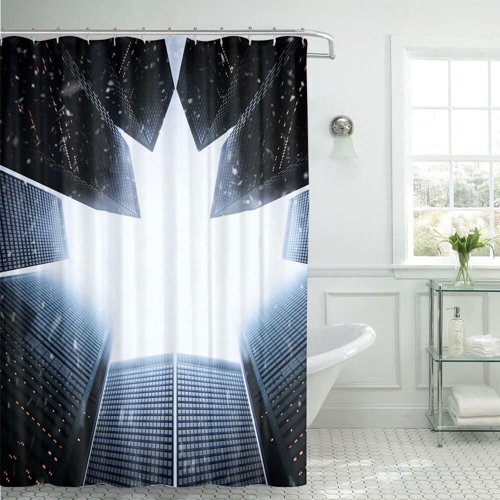 Perdea Dus, Cada pentru Baie Art Star, Cer inconjurat de blocuri, Urban ...