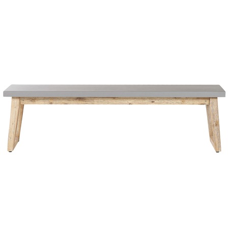 Kültéri kerti pad beton lap szürke fa alap 3 ember kapacitás Modern ...