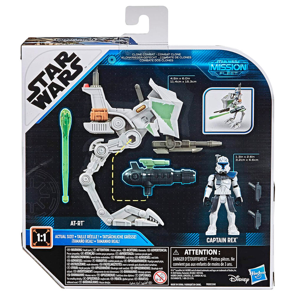 Set Figurine Star Wars, Mission Fleet Captain Rex AT-RT - eMAG.ro