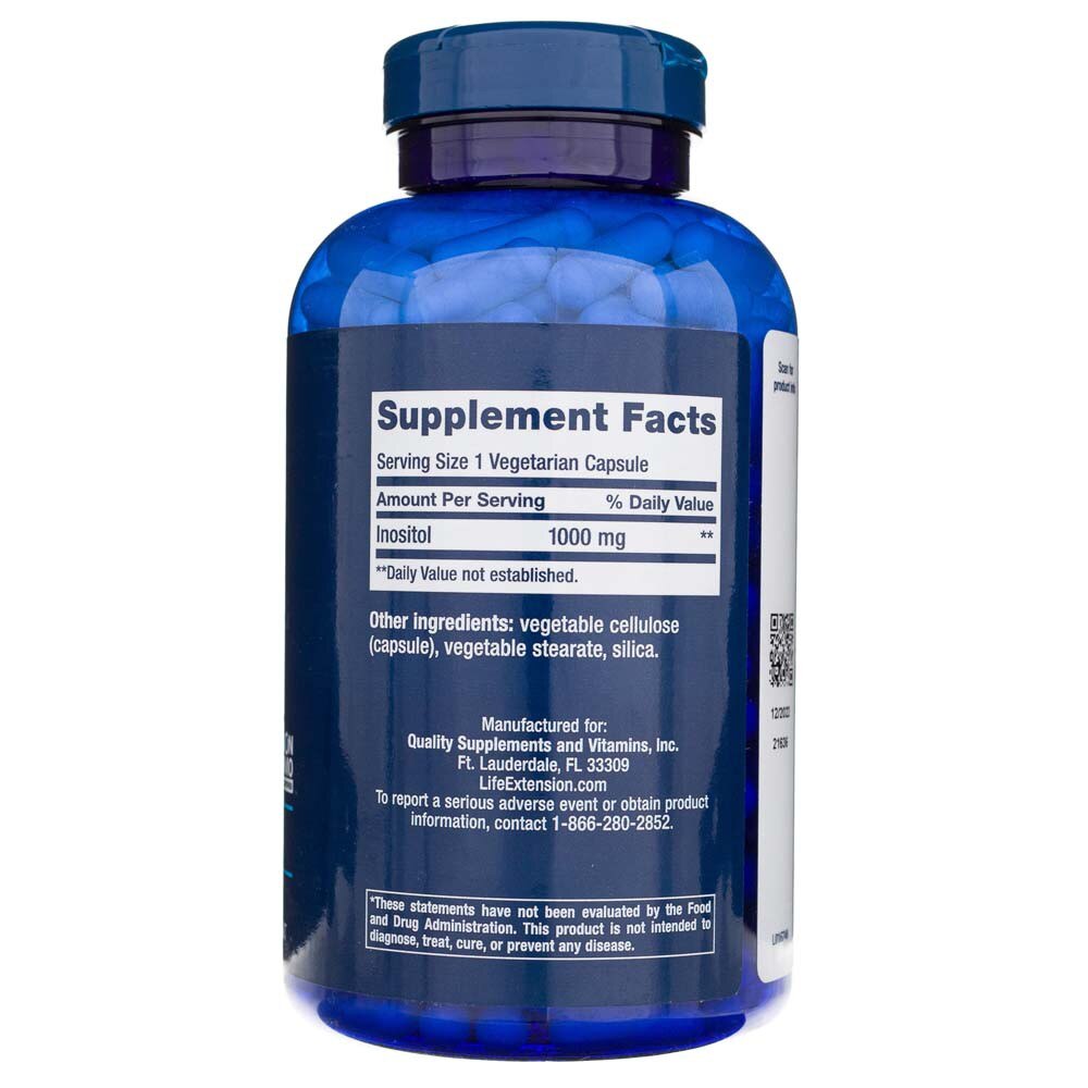 Suplimente alimentare Life Extension, Inositol, 1000 mg, 360 capsule ...