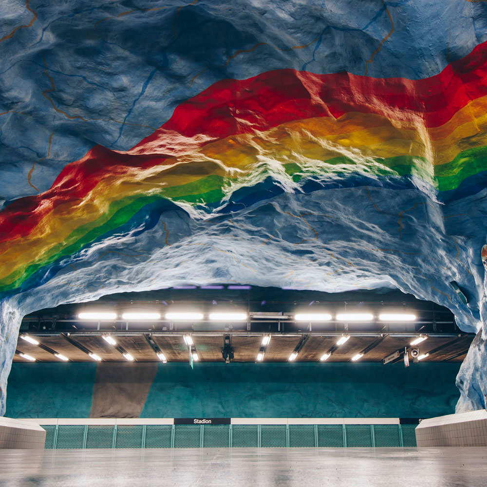 Autocolant Art Star pentru mobilier, Metrou colorat frumos, Urban ...