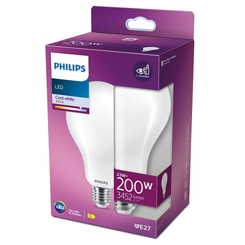 Bec LED Philips Classic A95, 23W (200W), 3452 lm, lumina alba rece ...