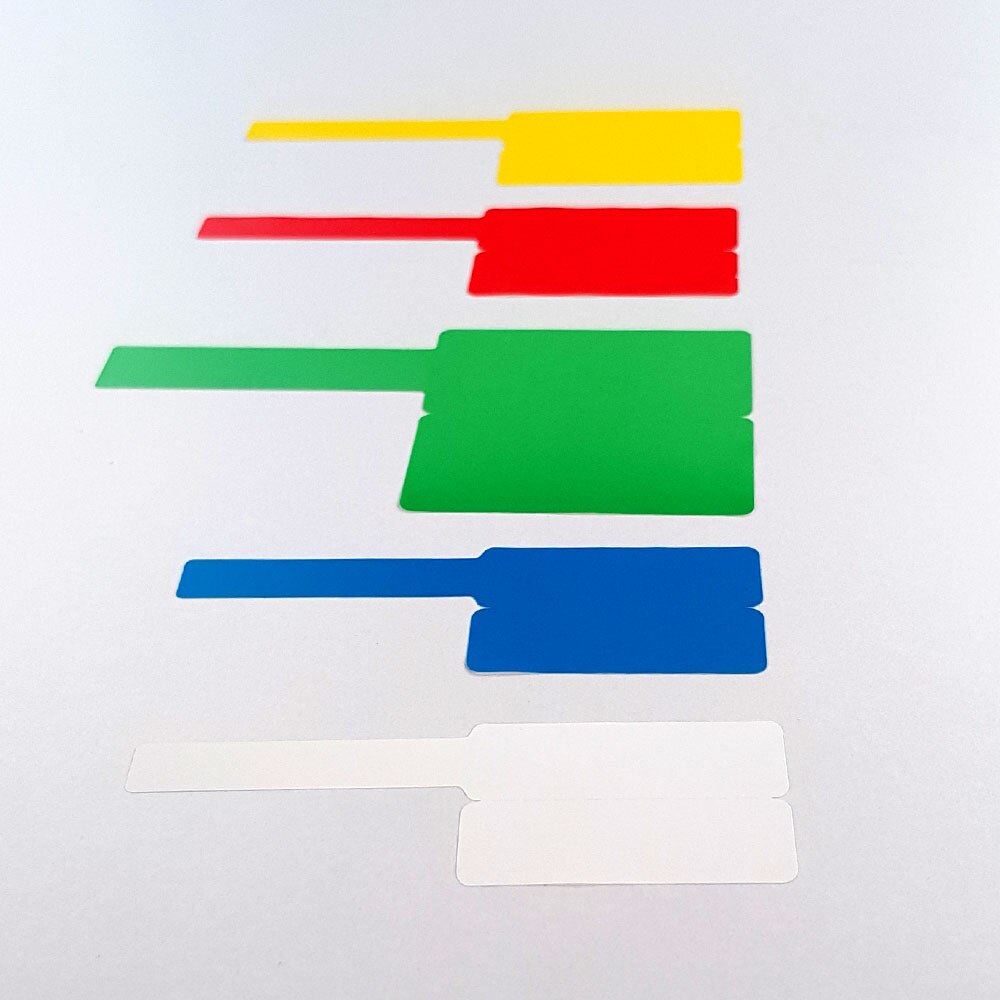 Etichete stegulet F pentru cabluri 25 x 38mm + 40mm, alb, polipropilena ...