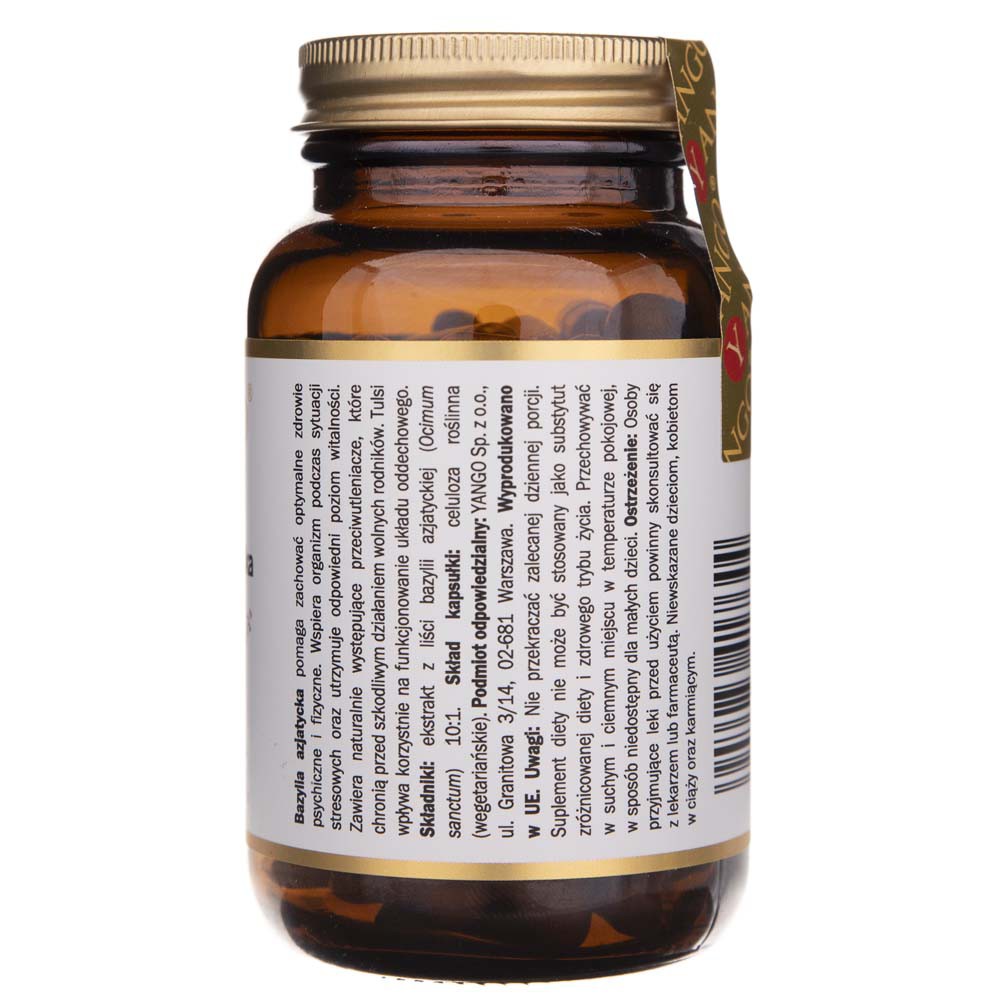 Supliment alimentar Yango, Extract de busuioc asiatic, 90 capsule - eMAG.ro
