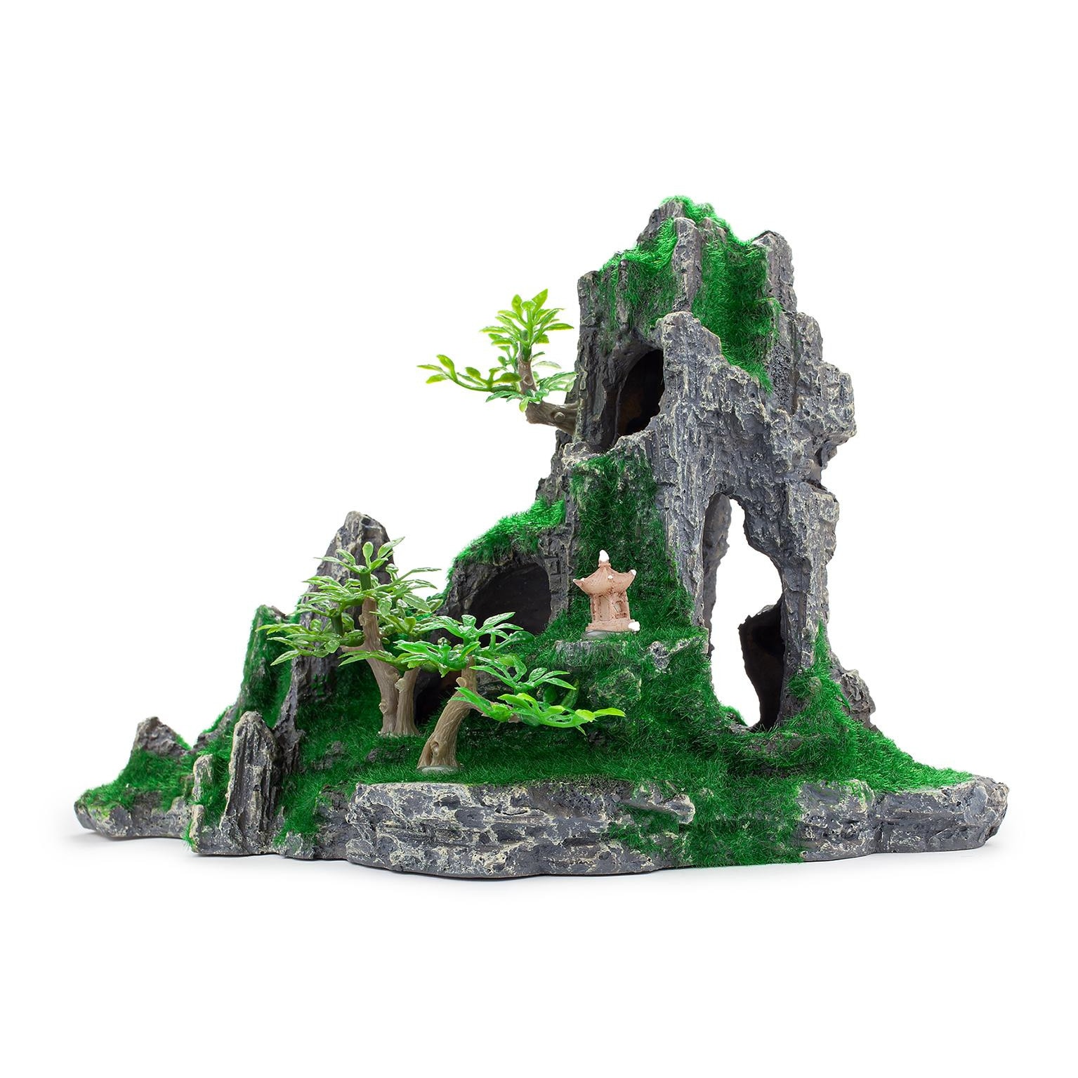 Decor Acvariu Happet Stanca Cu Plante 27cm, R132 - eMAG.ro