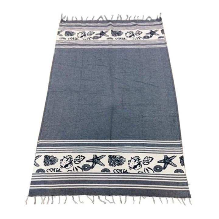 Set 2 prosoape spa/plaja 90x180 cm, 100% bumbac, greutate 275g, model ...