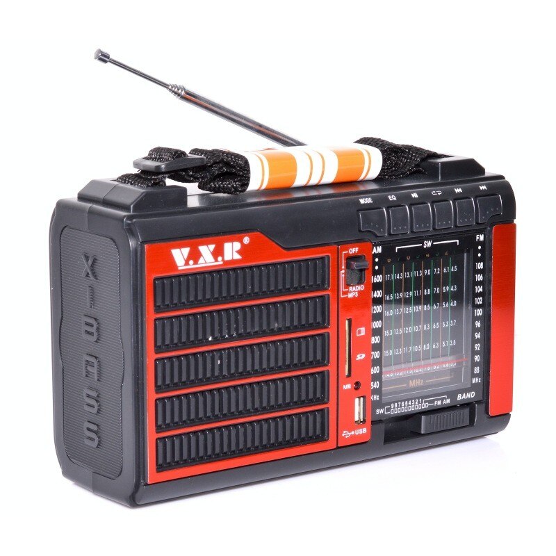 Radio Portabil Multifunctional VXR, cu, MP3, Bluetooth, USB Card TF, 22 ...