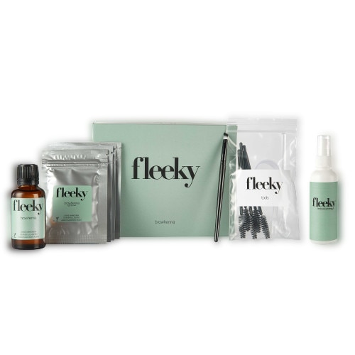 Kit de colorare sprancene, Fleeky, BrowHenna Mini, Maro Inchis - eMAG.ro