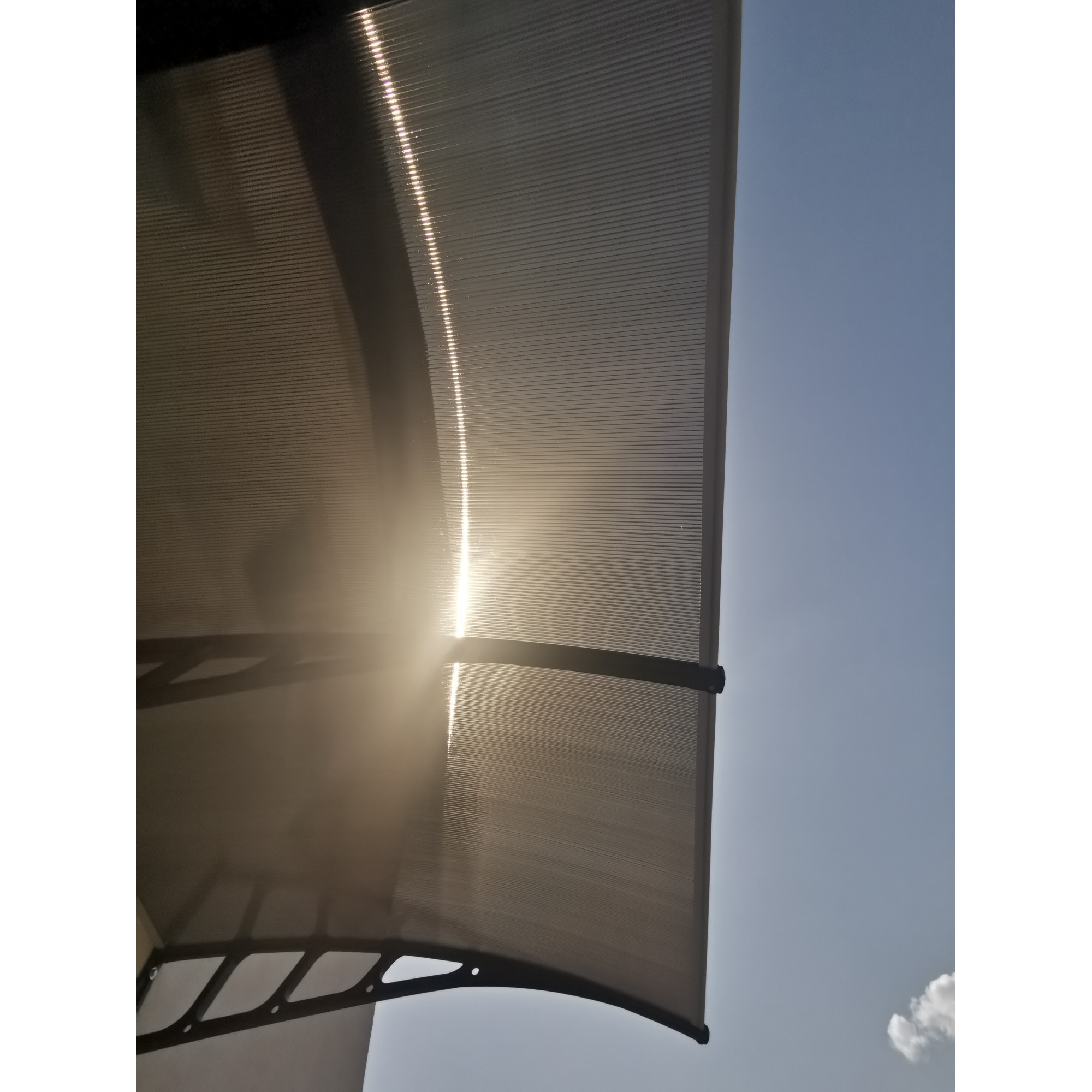 Copertina, marchiza modulara, Policarbonat celular, Bronz transparent ...