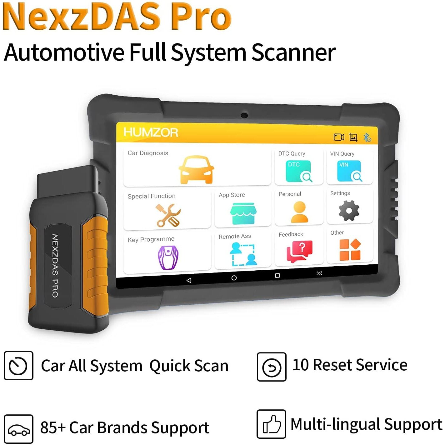 Професионален автомобилен тестер за различни марки Humzor NexzDAS Pro ...