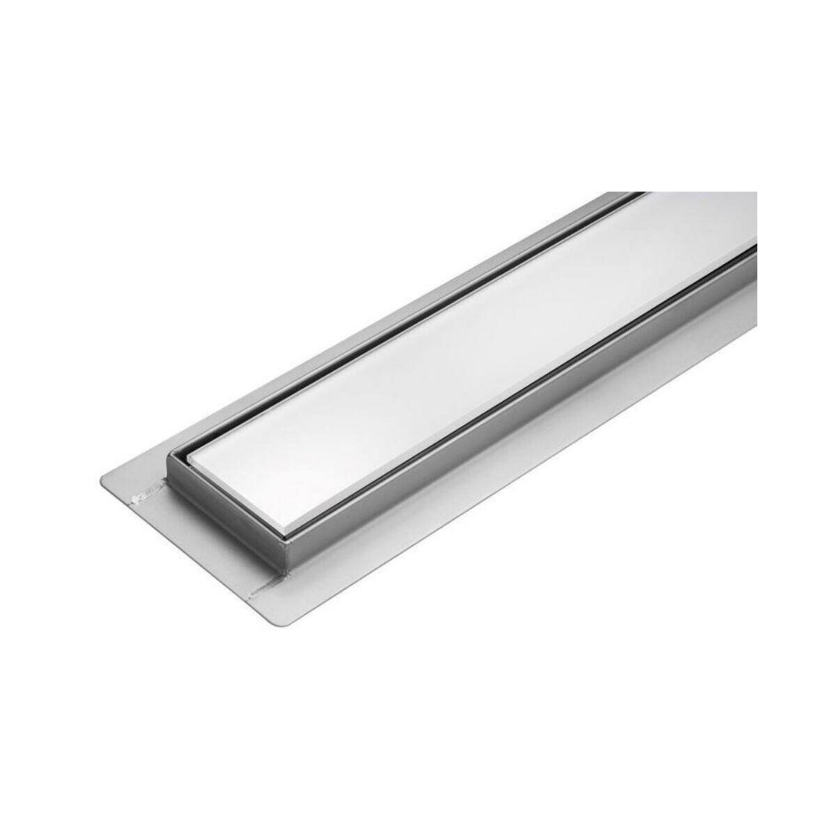 Zuhanylefolyó 60cm White Glass Inox FALA - eMAG.hu