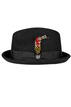 Férfi gyapjú kalap, Brixton Fedora, 00001 Fekete, S - eMAG.hu