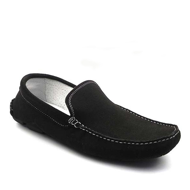 Mocasini din piele intoarsa Peter, maro inchis, 42 - eMAG.ro