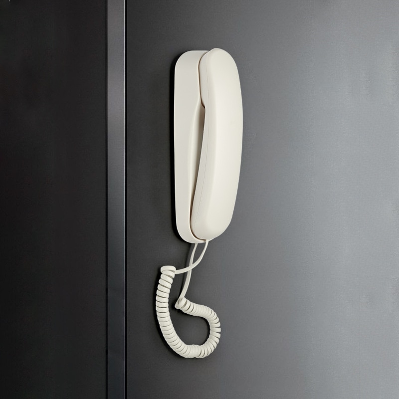 Telefon fix cu fir, GOGOU®, Montare perete, ABS, bej - eMAG.ro