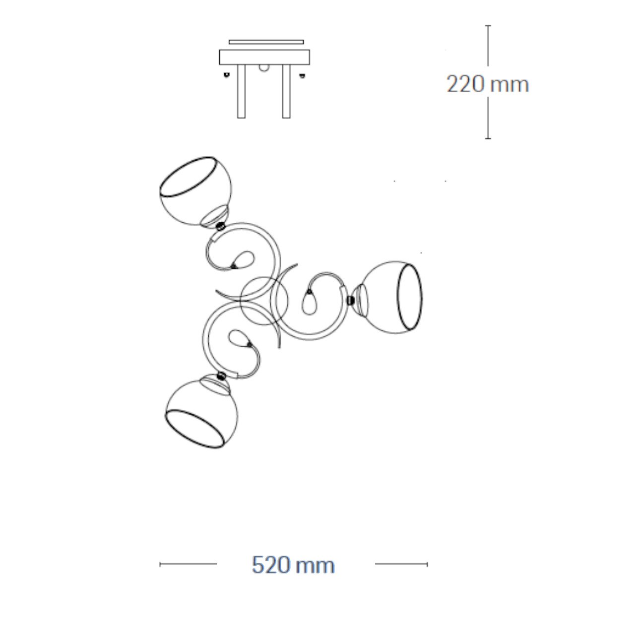 Lustra Interior Erste Athena 3x60W Max E27 EL0038049 Culoare Negru Crom ...