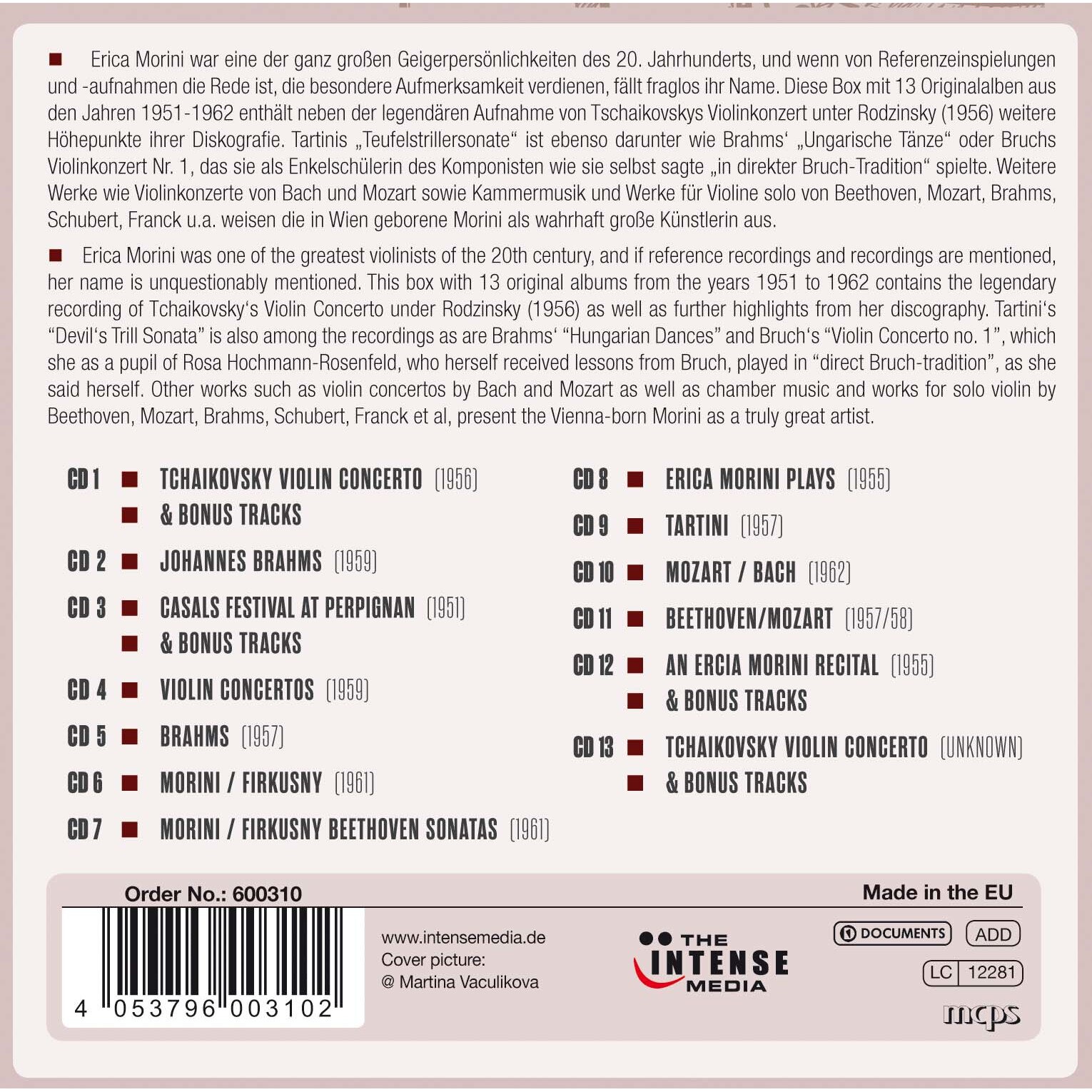 Erica Morini - Milestones of a Legend - Original Albums (13CD) - eMAG.ro
