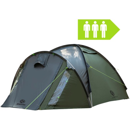 Cort camping Climate 3, 3 persoane, Impermeabil 3000 mm, 2 zone (dormit ...
