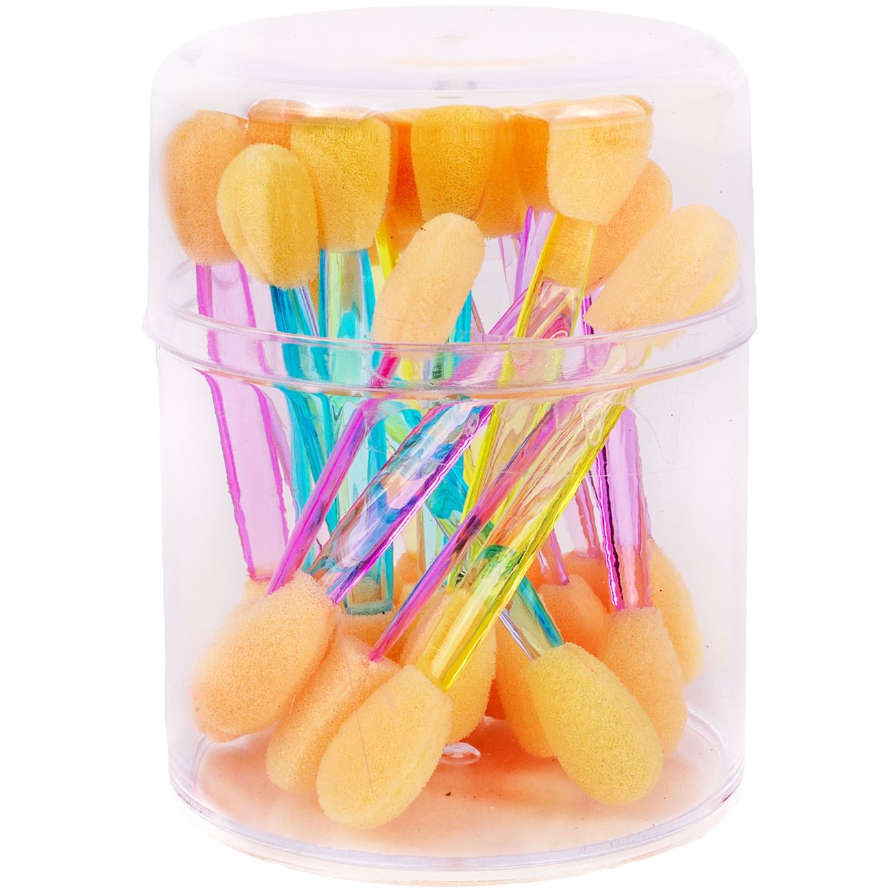 Set 20 pensule colorate pentru machiaj, 1 x 7 cm - eMAG.ro