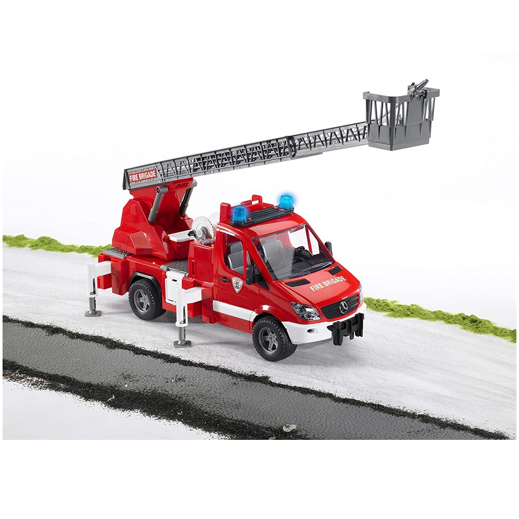 Masina de pompieri Bruder Emergency - Sprinter Mercedes Benz, cu scara ...