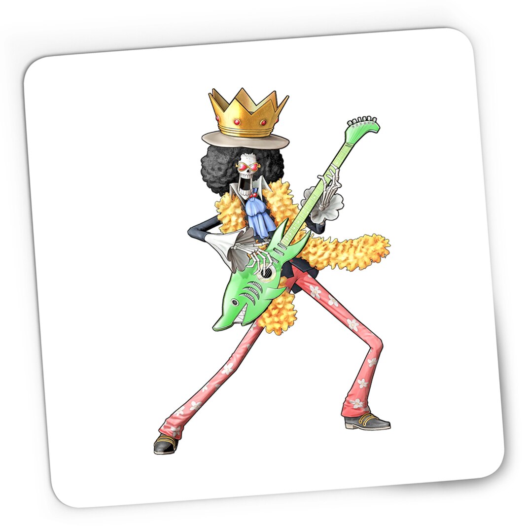 Подложка за мишка Gaming One Piece Brook Dead Bones Skeleton, 21x19 cm ...