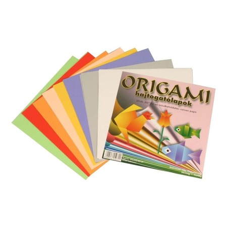 Set 20 coli Hartie origami, 20x20 cm, Multicolor - eMAG.ro