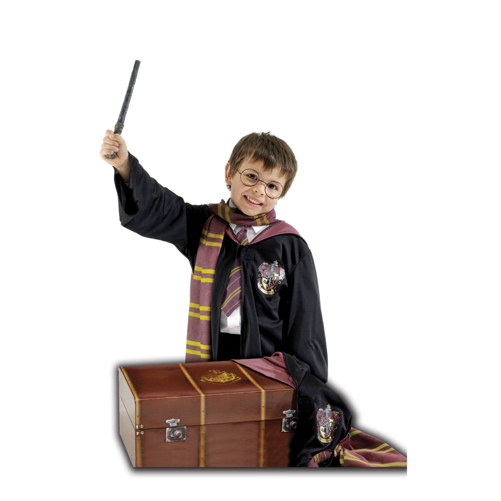 Set costum Harry Potter Deluxe cu cufar pentru copii, 5 - 8 ani 110 ...