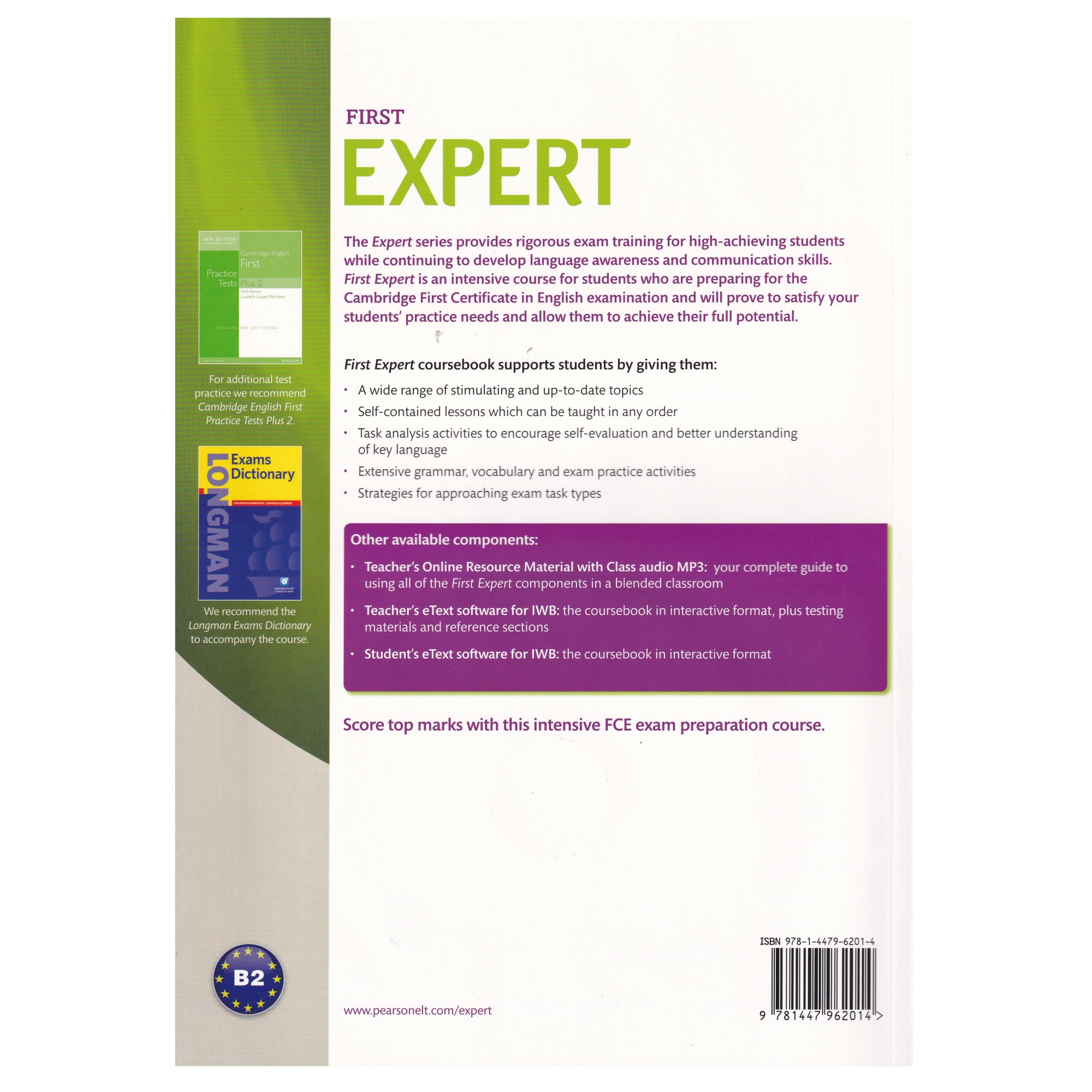 First Expert 3rd edition, Coursebook with MyEnglishLab, 213 pagini, Jan ...