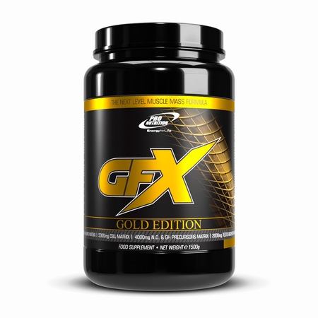 Gainer pentru dezvoltare musculara, GFX Gold edition ciocolata, 2500g ...