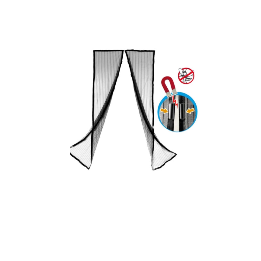 Plasa anti-tantari cu magnet pentru usa, 210 X 100 cm - eMAG.ro