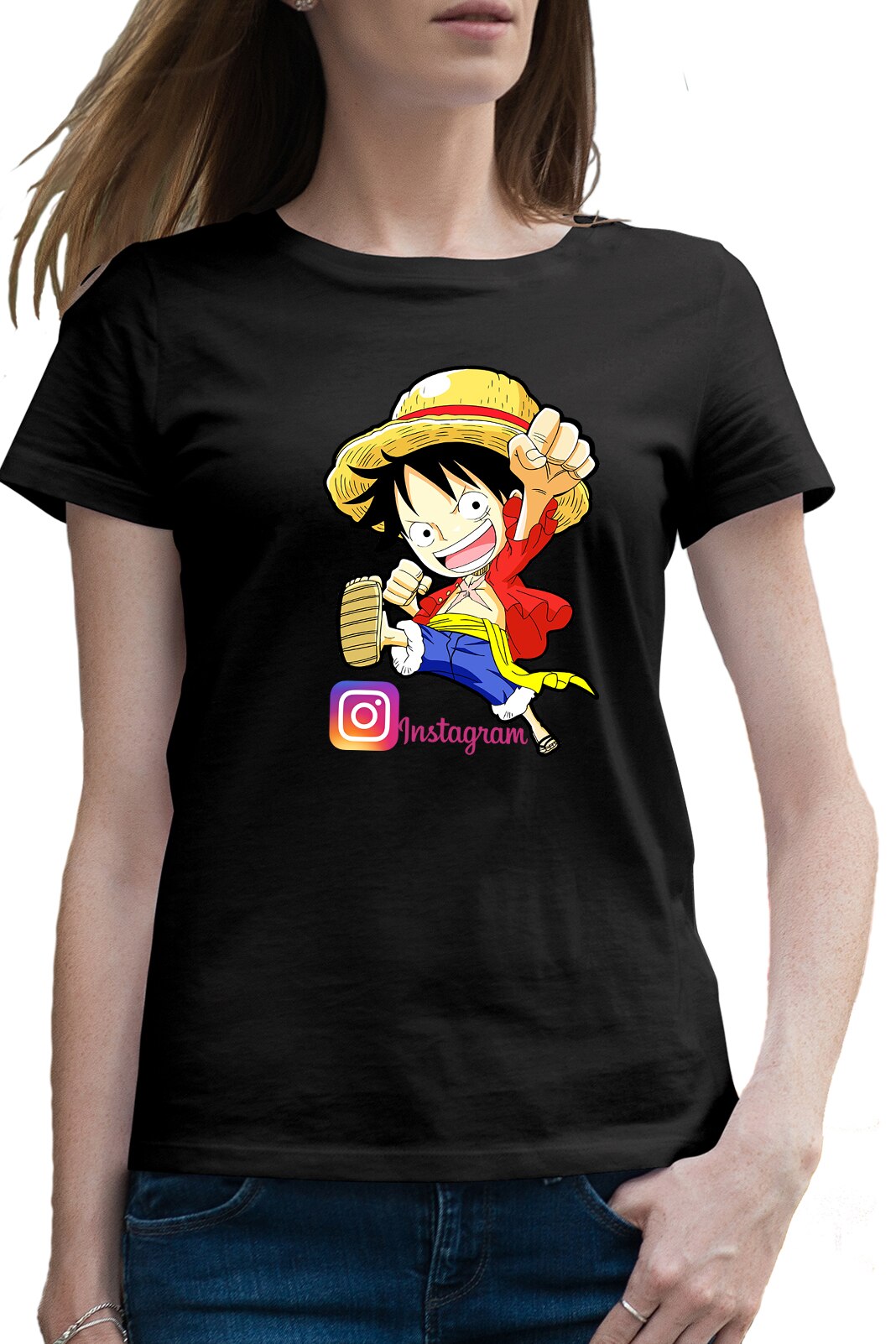 Дамска тениска One Piece Luffy Instagram Creator Insta Gamer - eMAG.bg