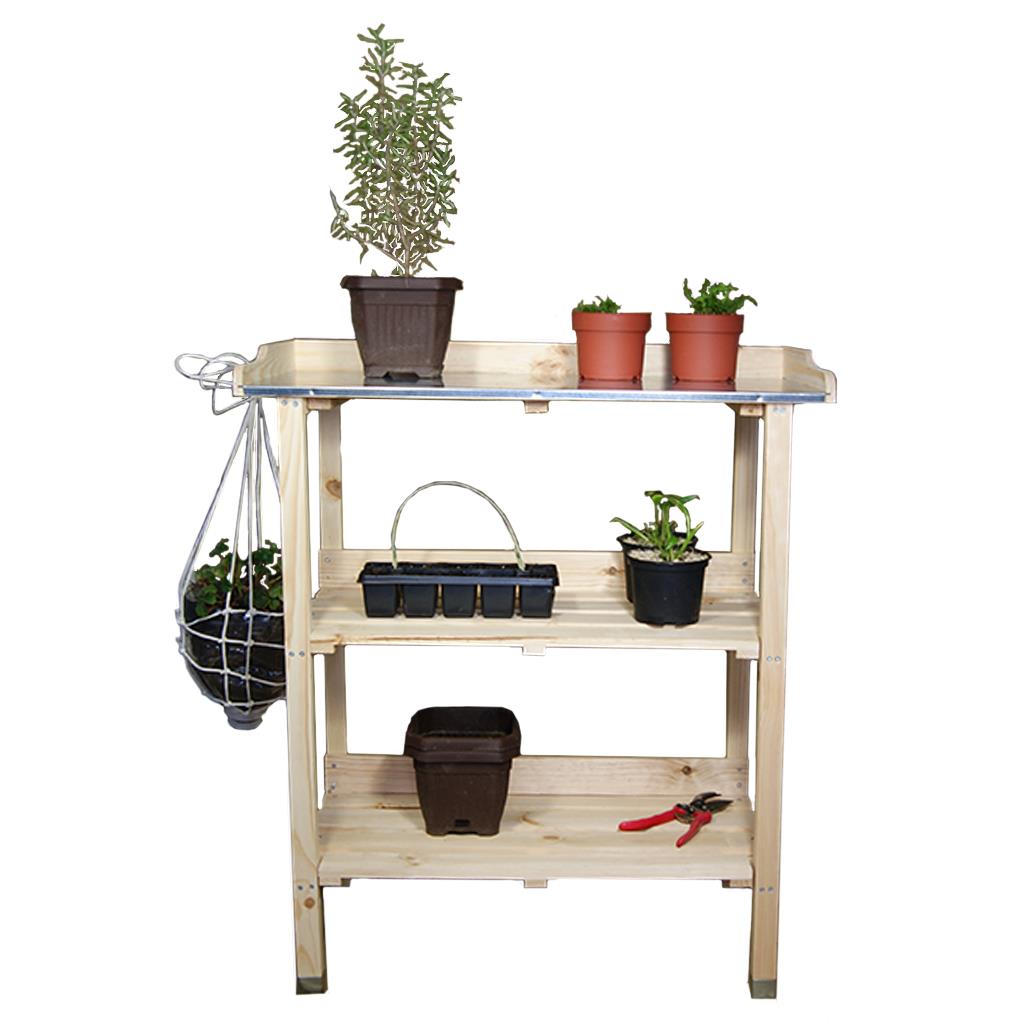 Masuta ajutatoare pentru gradina ITA H&G, 76.5х38х89.5см, Natural - eMAG.ro