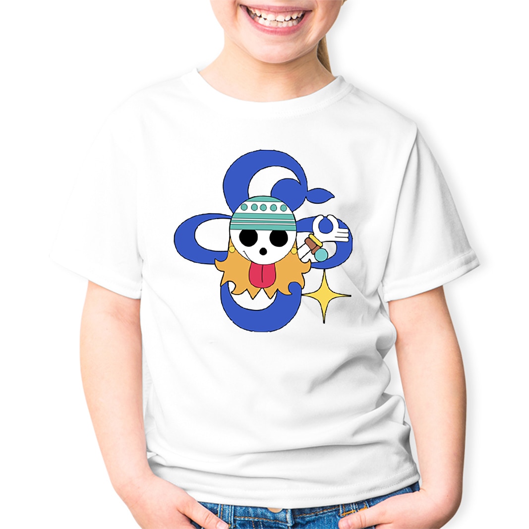 Тениска Детска Nami Flag One Piece Pirate Ship, Бял, Размер 128-134 см ...