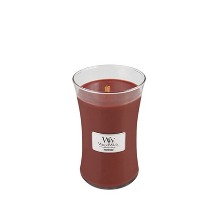 Ароматна свещ WoodWick Redwood Среден Буркан, 275 г - eMAG.bg