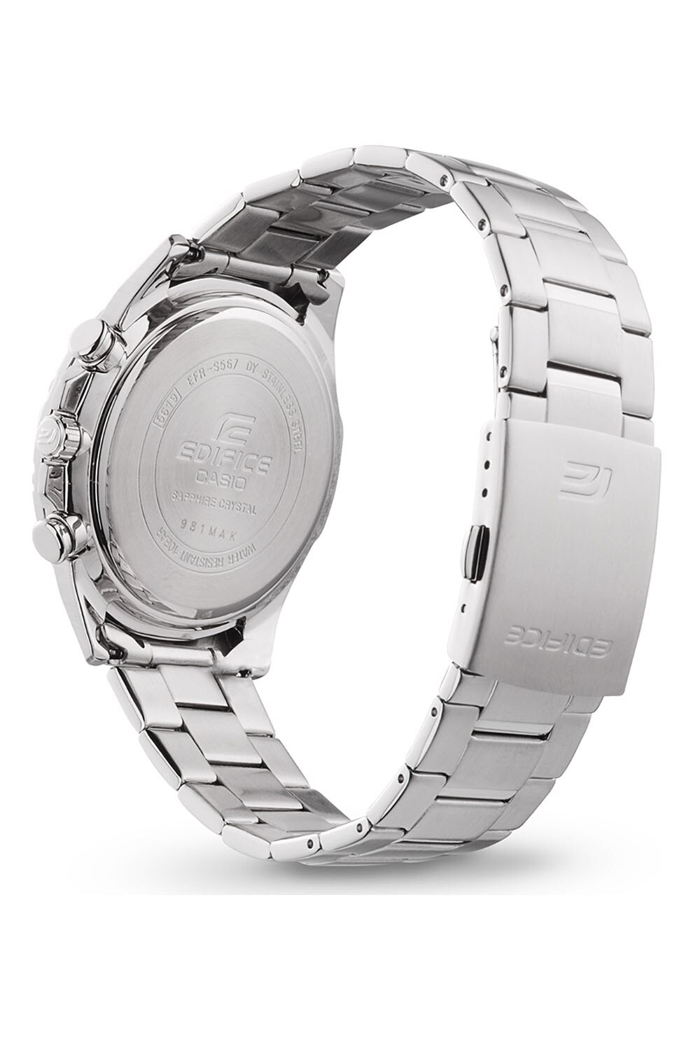 Casio, Ceas cronograf cu bratara metalica, Argintiu - eMAG.ro