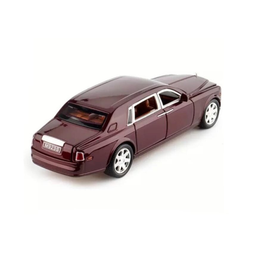 Masina Rolls Royce Phantom metalica, usile mobile, Maro, 18 cm - eMAG.ro