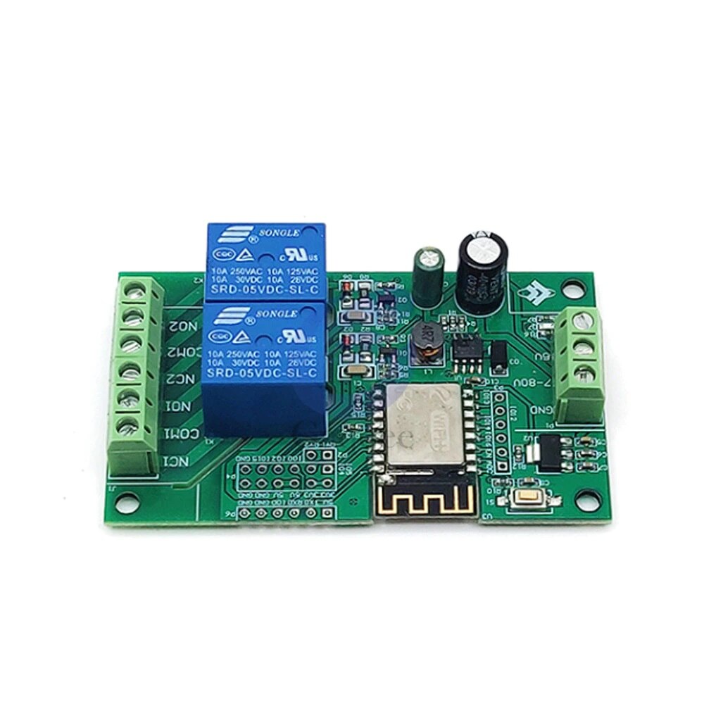 Modul Releu 5v, ESP8266, cu 2 canale - eMAG.ro