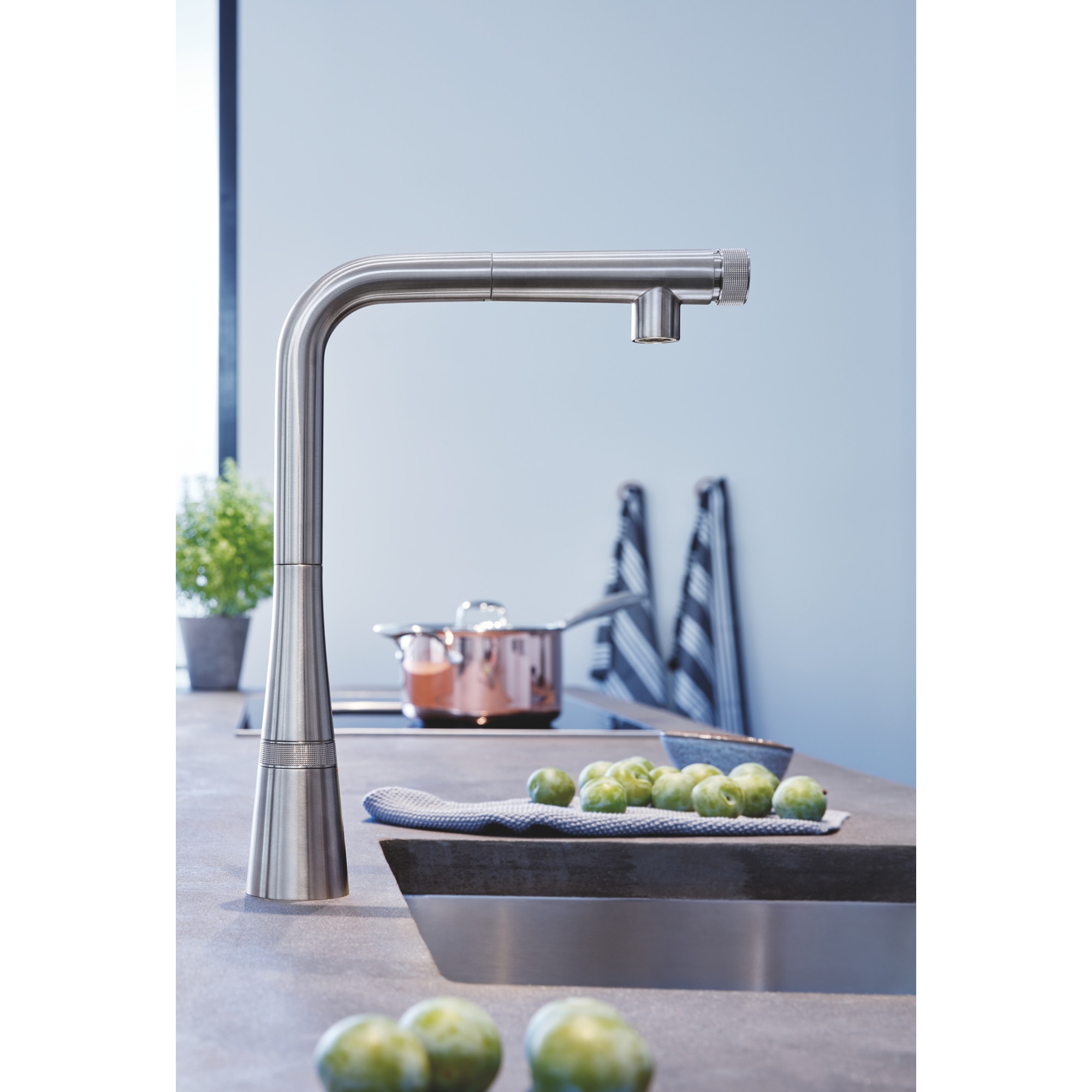 Baterie de bucatarie Grohe Zedra Smartcontrol 31593DC2, 3/8'', pipa ...