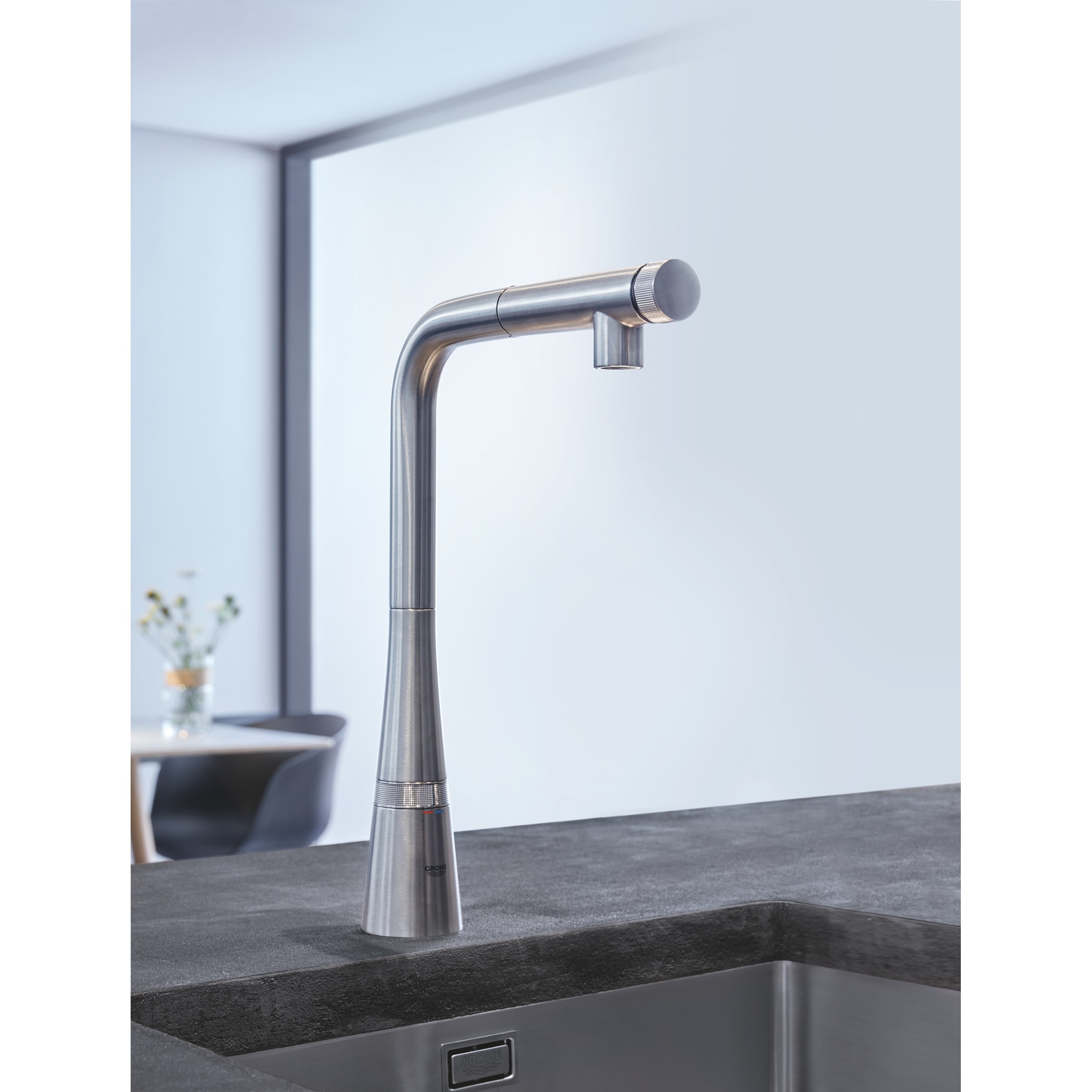 Baterie de bucatarie Grohe Zedra Smartcontrol 31593DC2, 3/8'', pipa ...