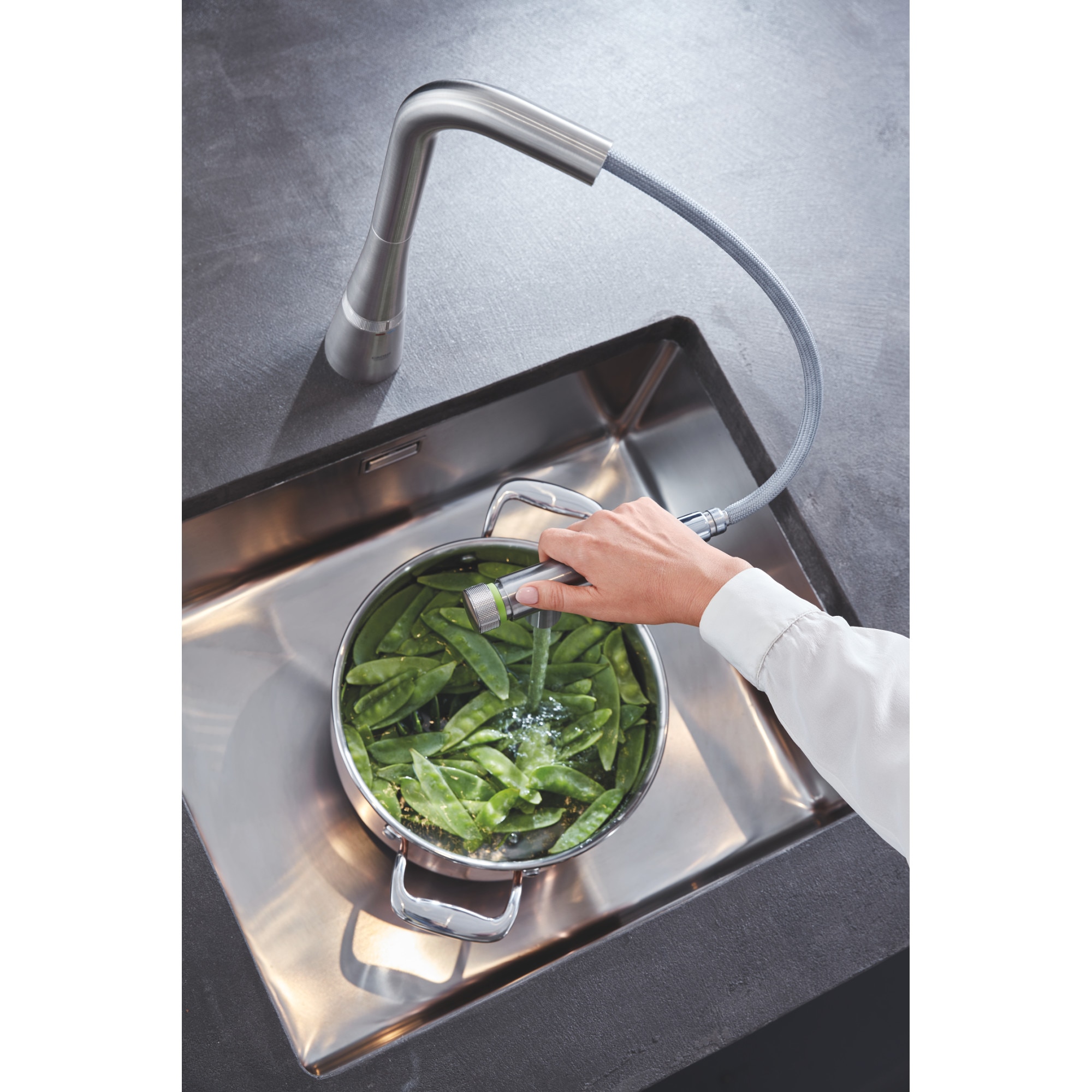 Baterie de bucatarie Grohe Zedra Smartcontrol 31593DC2, 3/8'', pipa ...