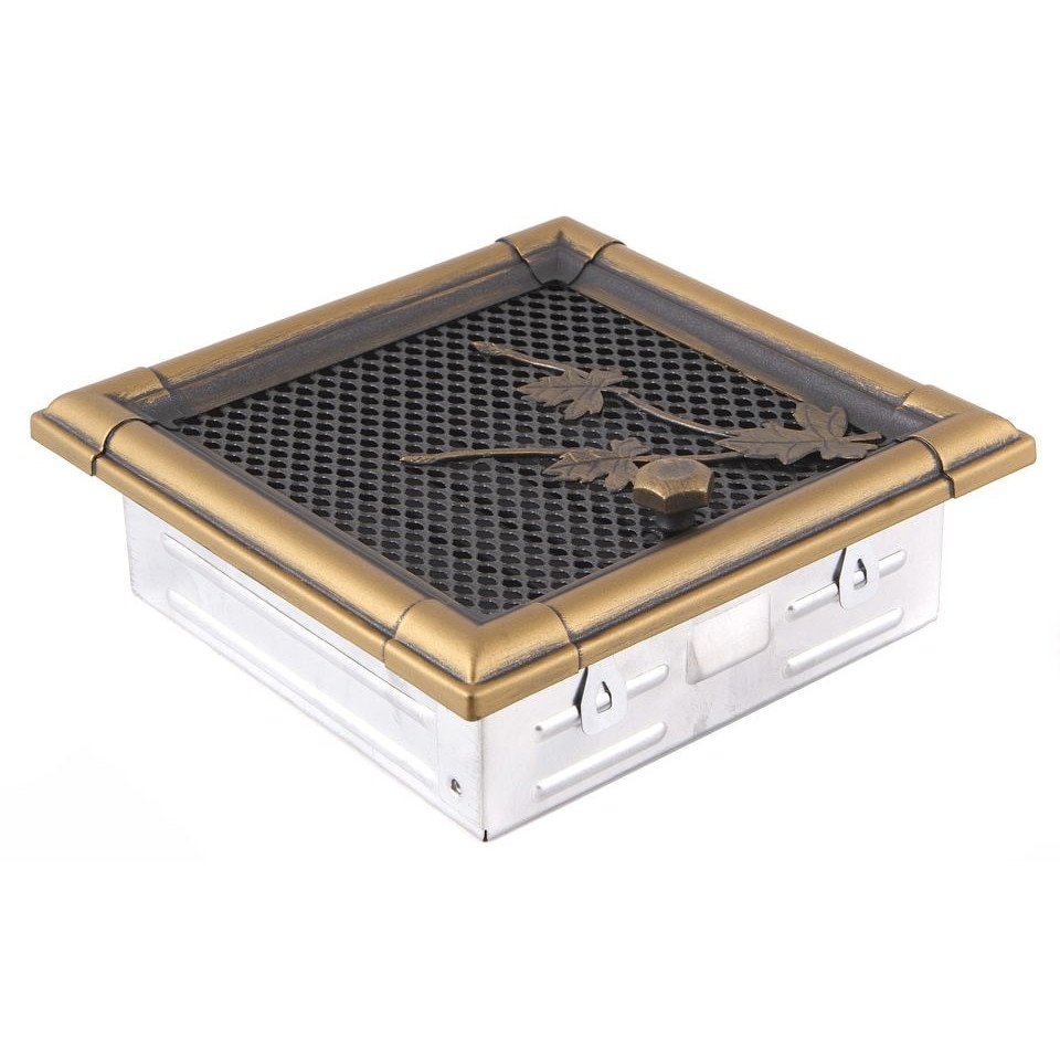 Grila Semineu RETRO jaluzea 16 X 16cm Auriu Patinat - eMAG.ro