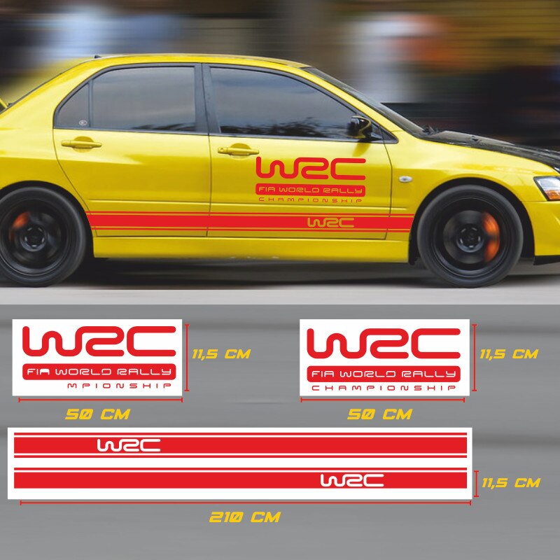 Set patru stickere Auto, Tuning, WRC, Modern, Automobile sport, PVC ...