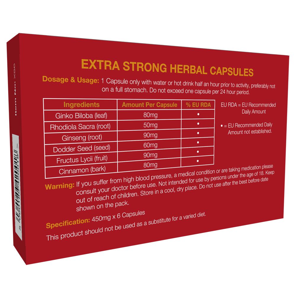 Supliment concentrat Extra Strong, stimulare erectie puternica, 2 ...