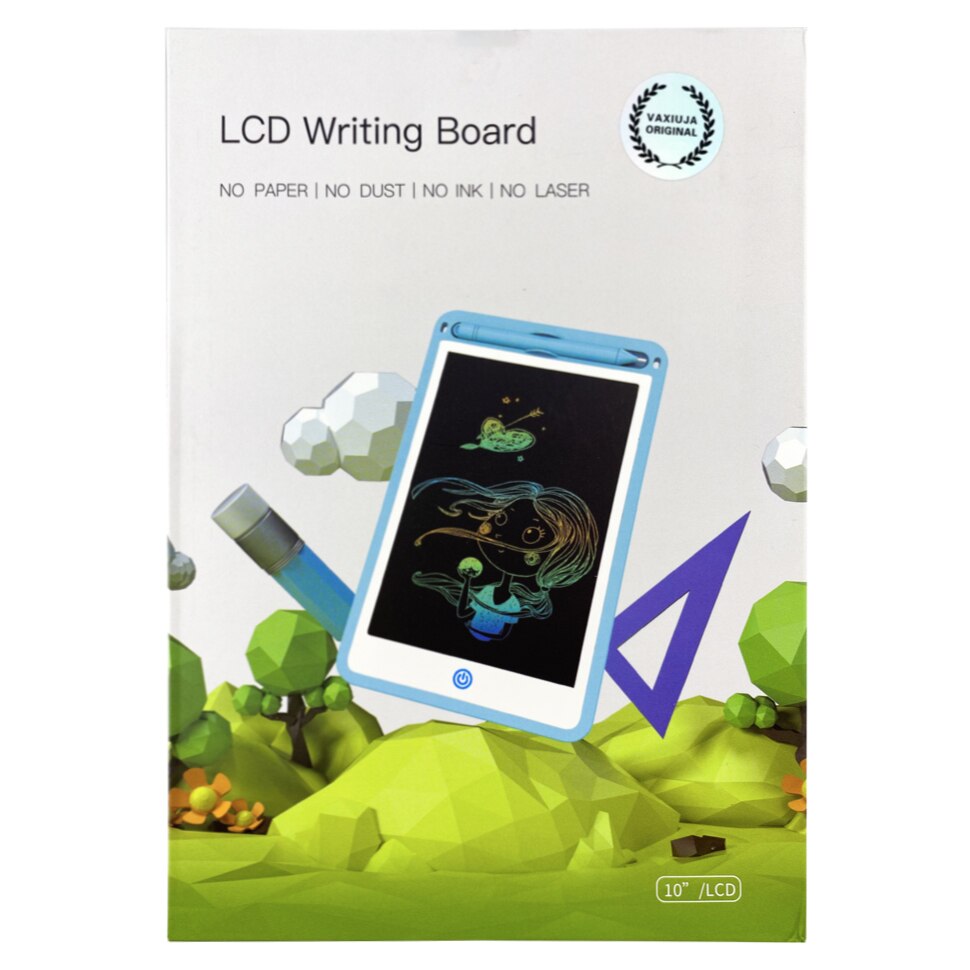 Tableta de scris portabila, Vaxiuja®, 10 inci, Buton de stergere, Ecran ...