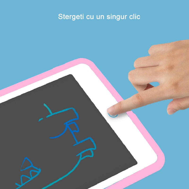 Tableta de scris portabila, Vaxiuja®, 10 inci, Buton de stergere, Ecran ...