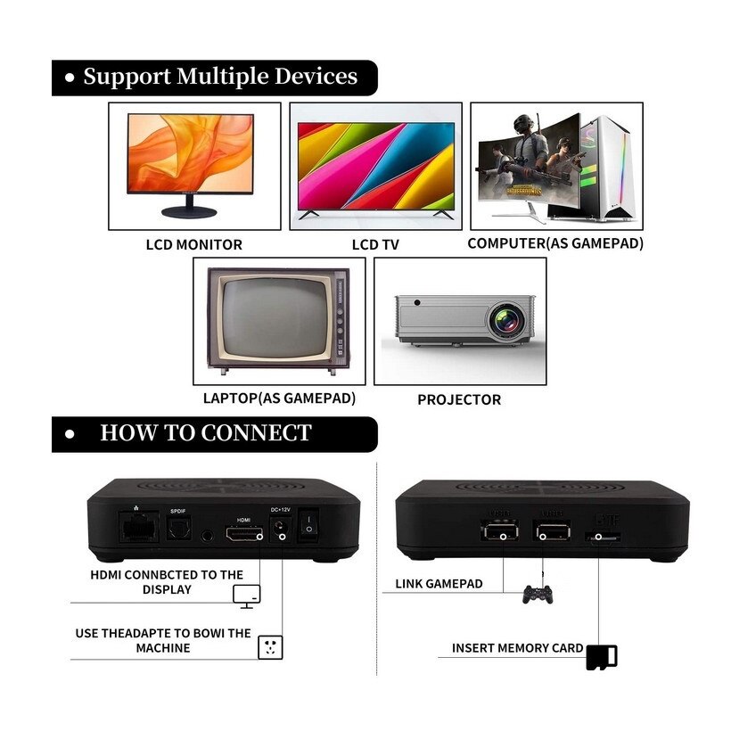 Consola de jocuri, STELS, Pandora RS Pro, Quad Core, 128GB, 2 joystick ...