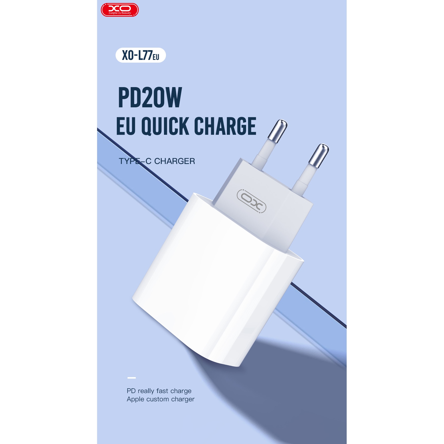 Xo Apple Hálózati Töltő Adapter Gyors Töltés 1 X Type C 20 W