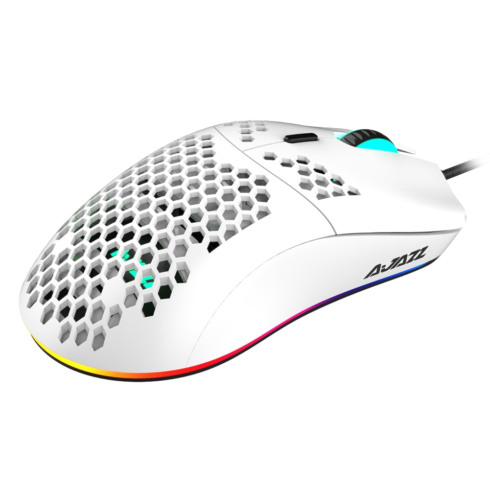 Mouse gaming Ajazz AJ390, Ultrausor 69g, Alb - eMAG.ro