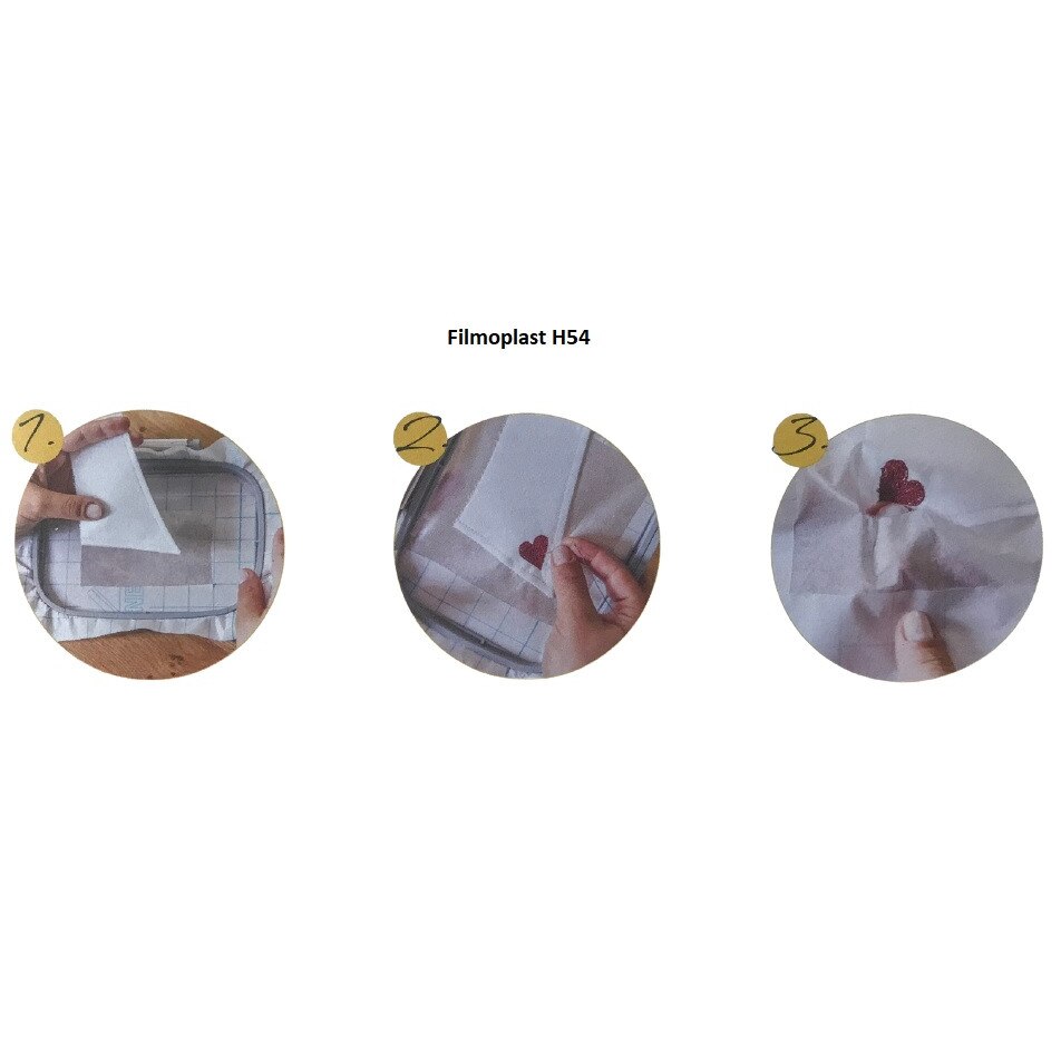 Комплект вложки Vlieseline, Подсилване за бродиране, Включва 5 работни ...