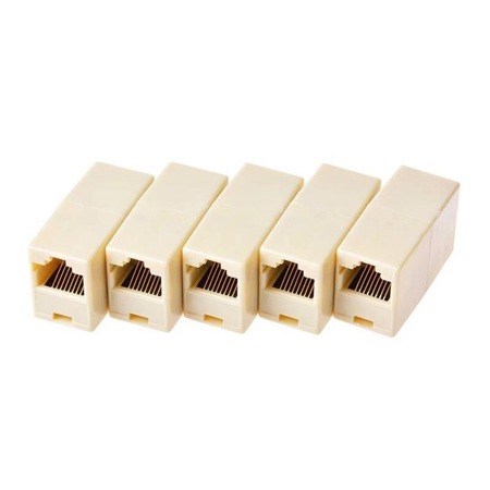 Set 4 mufe de prelungire cablu retea RJ45 Pili-Paradise, Cat5, Cat5e ...